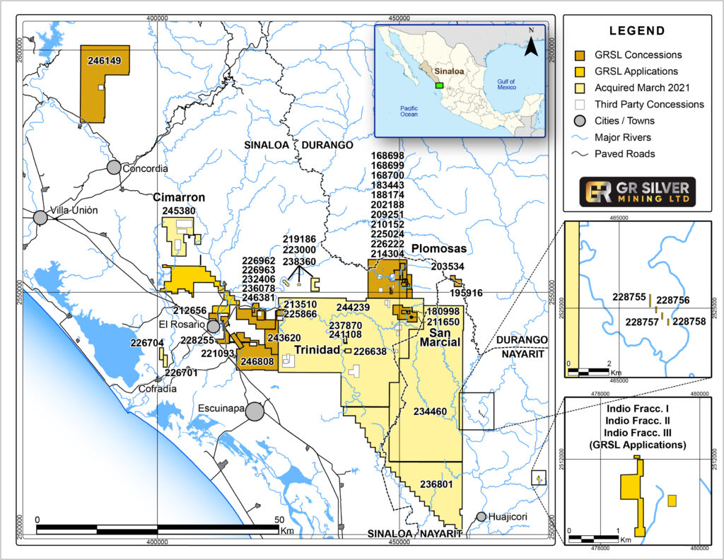 Concession Map - 210407 - GR Silver Mining